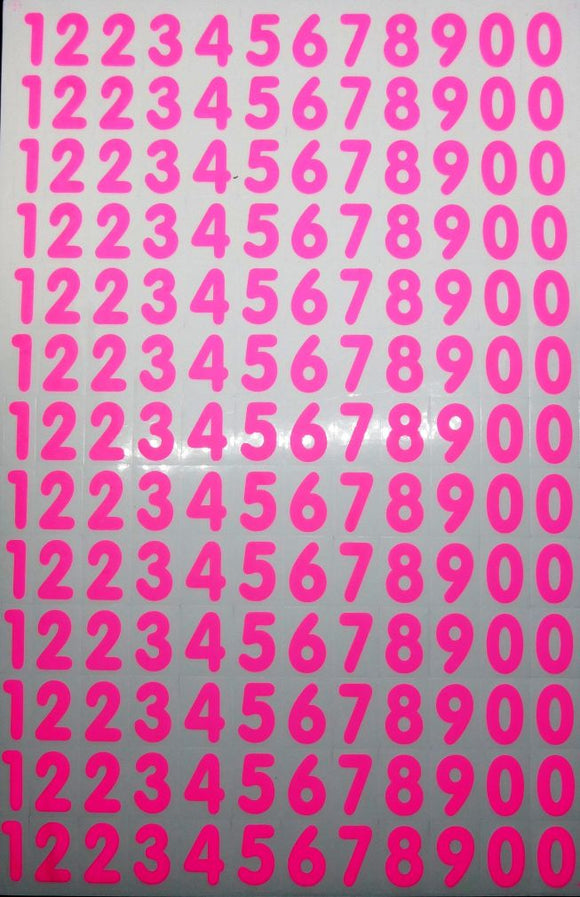 Numbers Numbers 123 Pink 17 mm High Sticker for Office Folders Childre ...